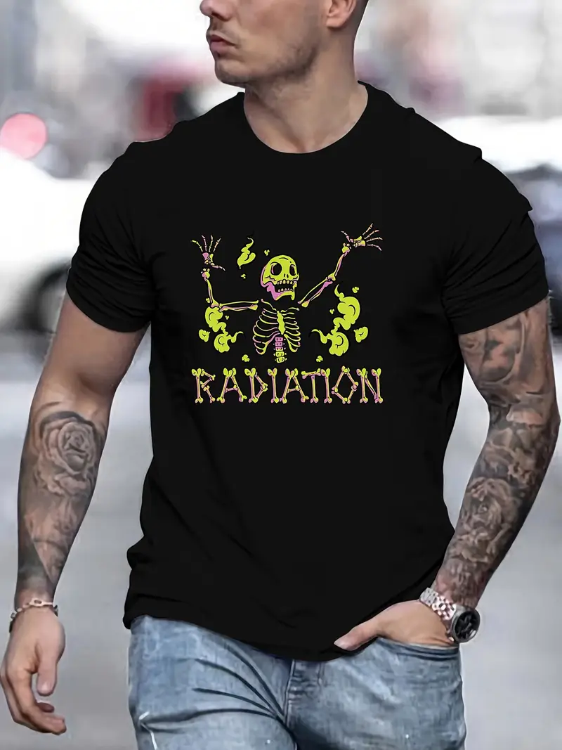 プリントtシャツ、メンズtシャツ、夏用カジュアル半袖tシャツ Temu Japan