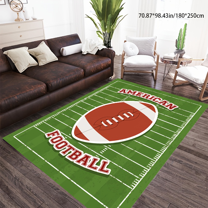 Crystal Velvet Green Play Rugby Carpet Carpet Area Rug Soft - Temu ...