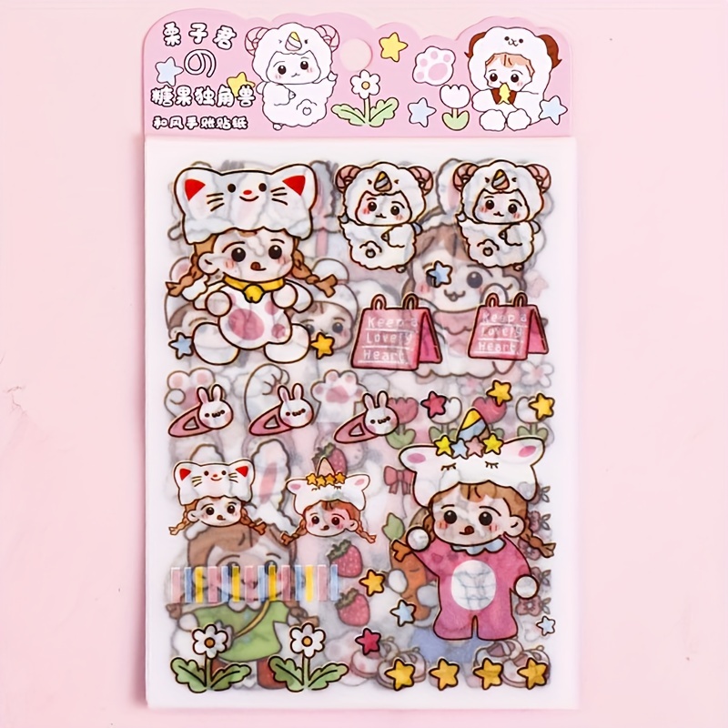 Frosted Journal Sticker Cute Washi Stickers Journal - Temu United Kingdom
