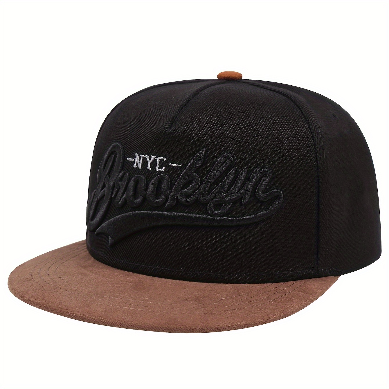 Brooklyn Embroidery Baseball Hip Hop Color Block - Temu Canada