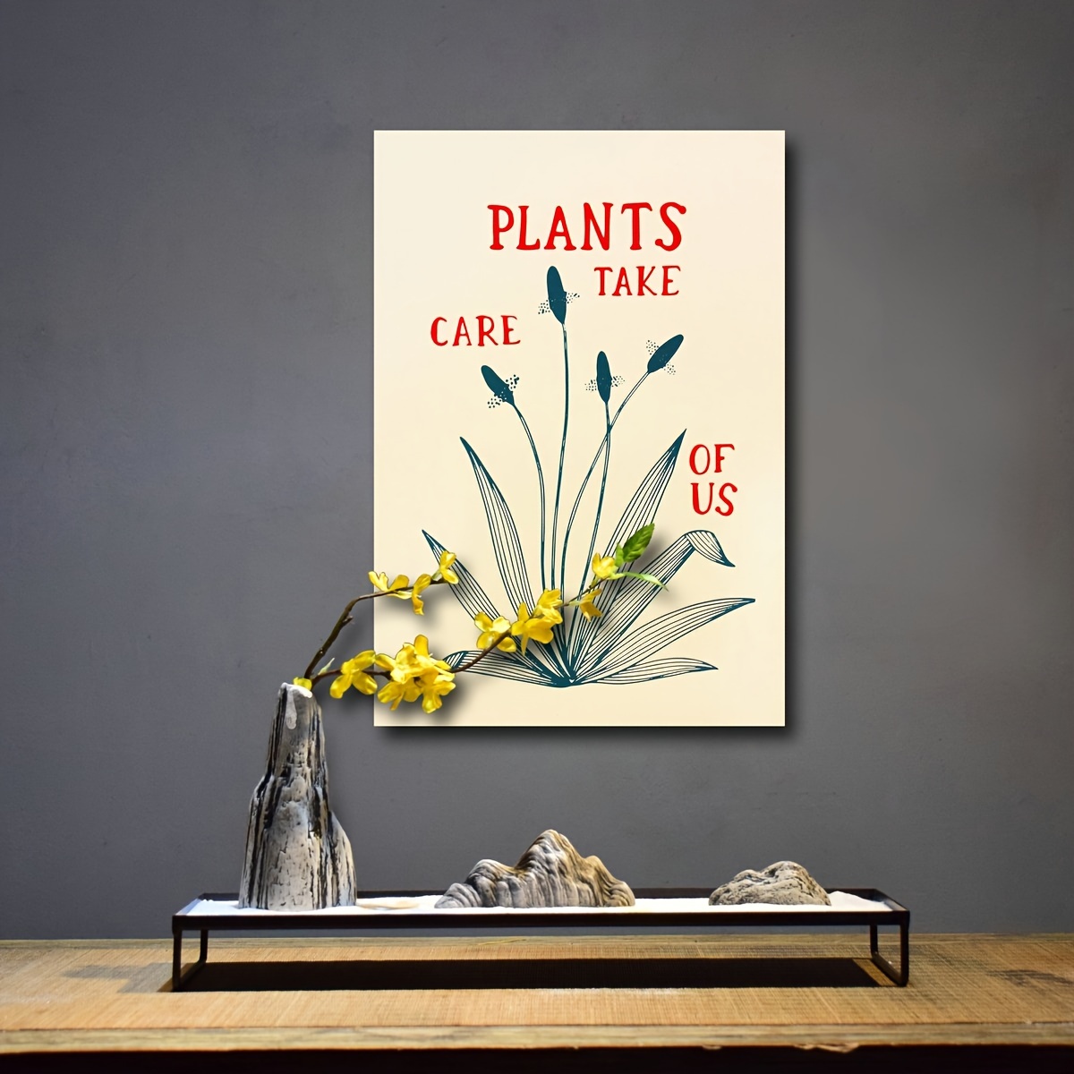 Canvas Poster Flowers Single Bouquet Retro Living Room - Temu Canada