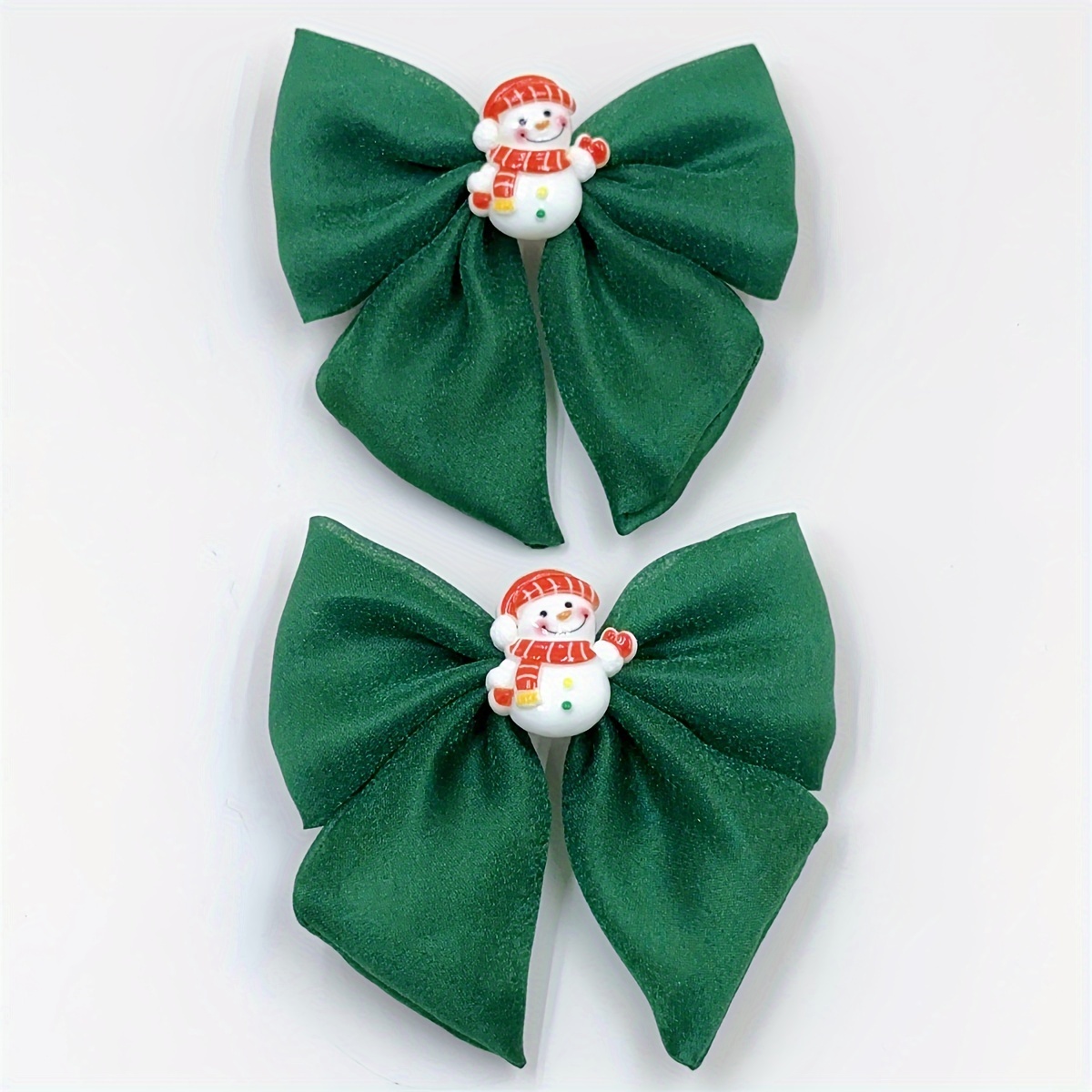 Christmas Elements Bow Duckbill Clips Set Cute Cartoon - Temu United ...