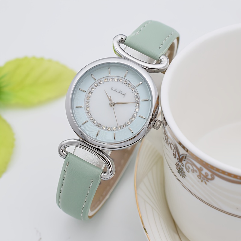 Women's Watch Elegant Rhinestone Quartz Watch Luxury Fashion - Temu ...