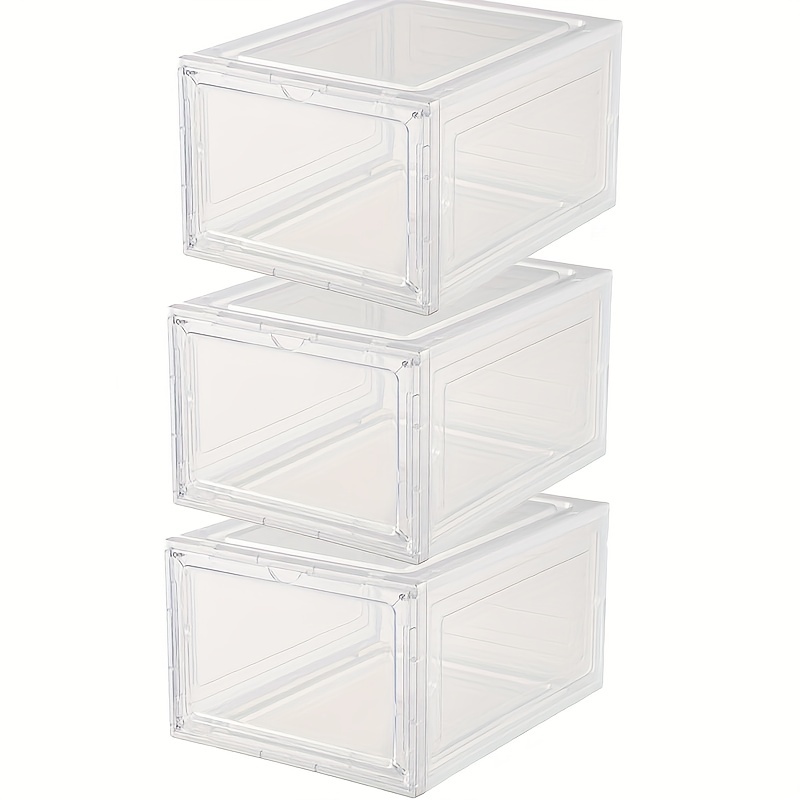 Acrylic Transparent Shoe Box Magnetic Door Plastic Shoes - Temu Canada