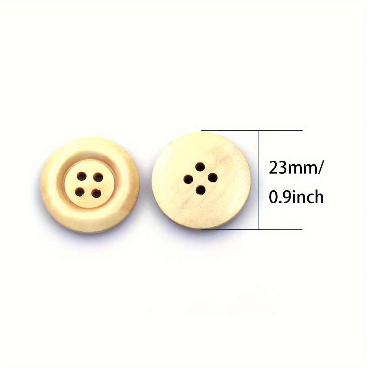 20pcs Round Buttons 23mm 0 9inch 4 Holes Diy Sewing Knitting ...