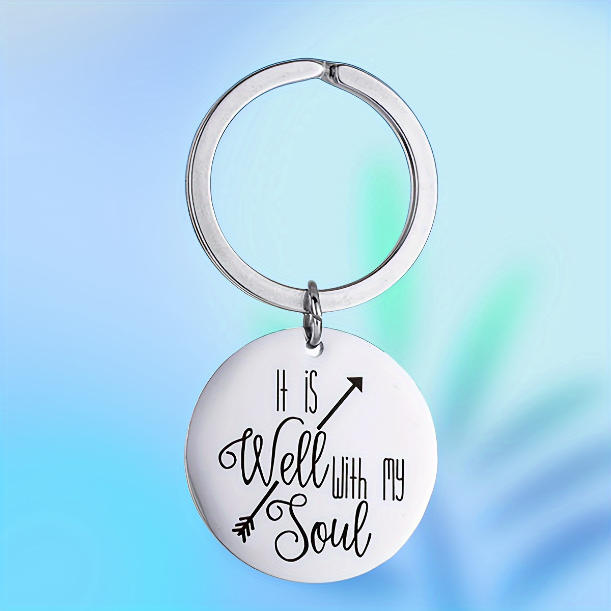 Steel Army Tag Keychain Commemorative Or Inspirational | Temu Australia