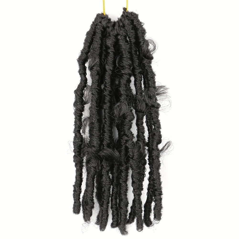 Synthetic Butterfly Locs Hair Pre Looped Distressed Locs - Temu United ...
