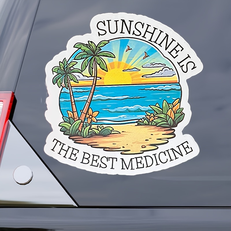 Sunshine Best Medicine Outdoor Sticker Car Sticker Notebook - Temu New ...