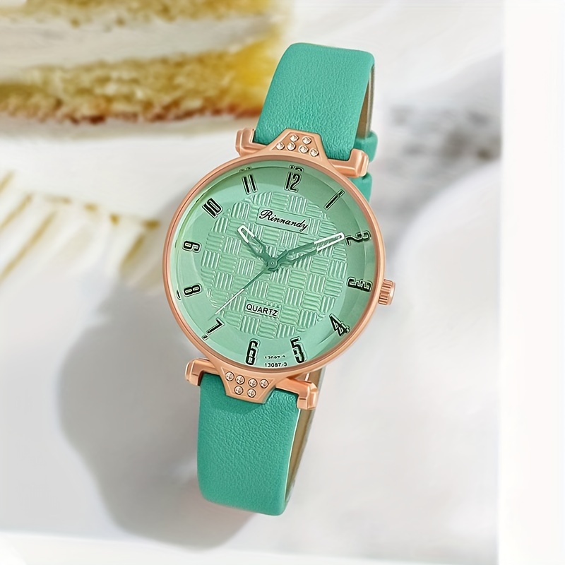 Simple Scale Frosted Belt Men And Women's Quartz Watch - Temu Ireland