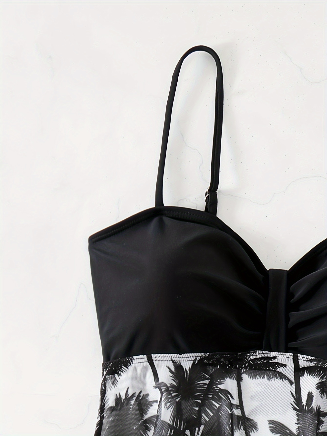 trees print tankini ruched mesh boxer short - Temu Australia