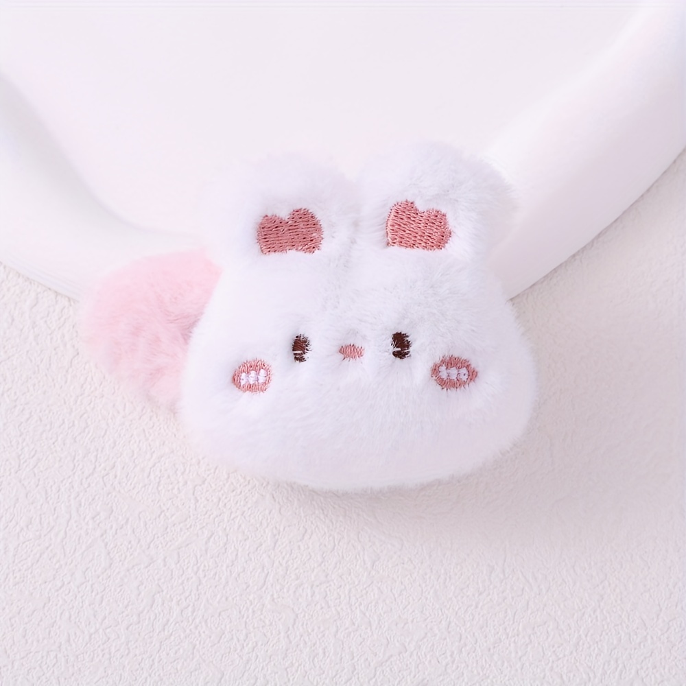 Cute Plush Pig Bunny Hair Clip Autumn Winter Hair - Temu New Zealand