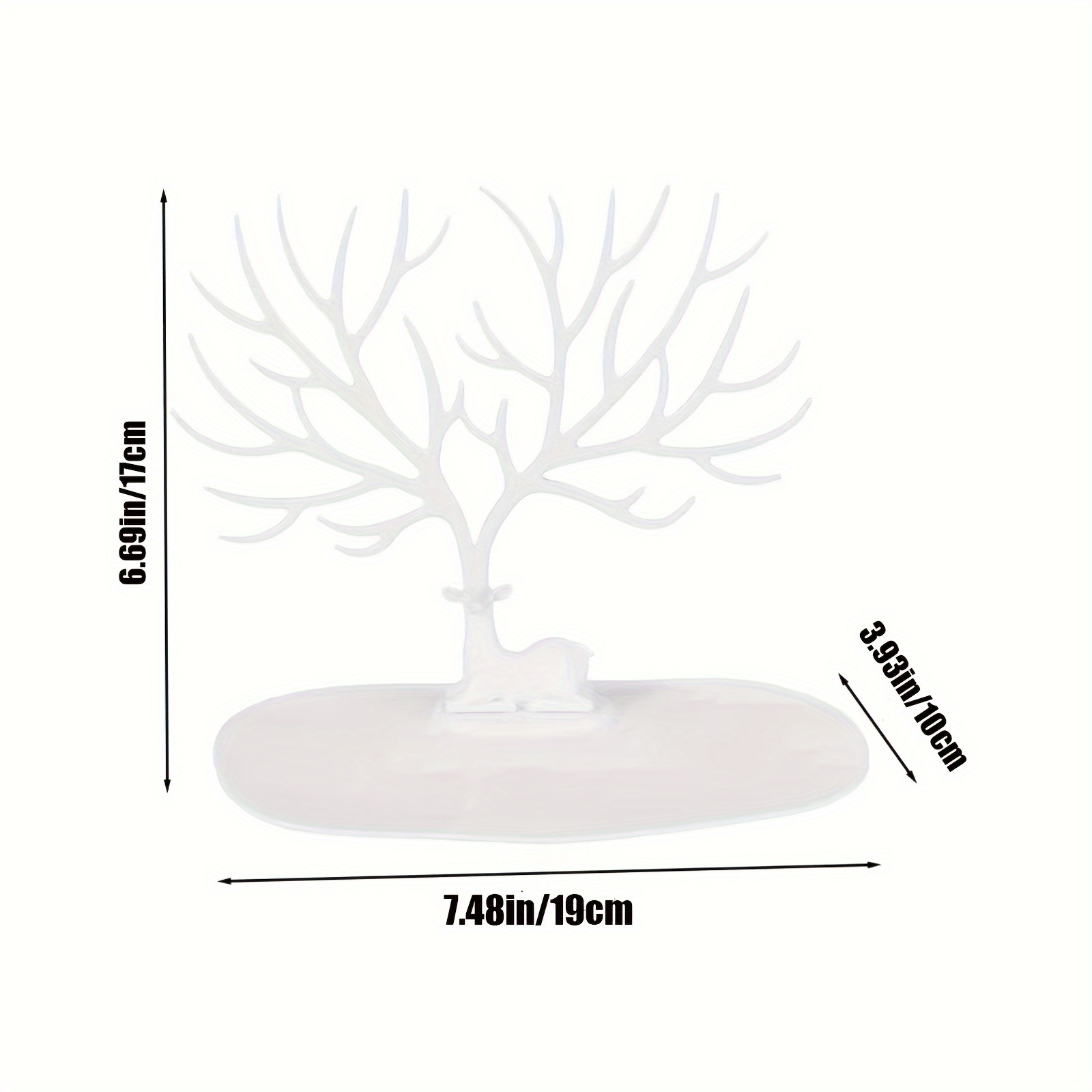 Deer design Storage Rack Tree Shaped Jewelry Display Tray - Temu New ...