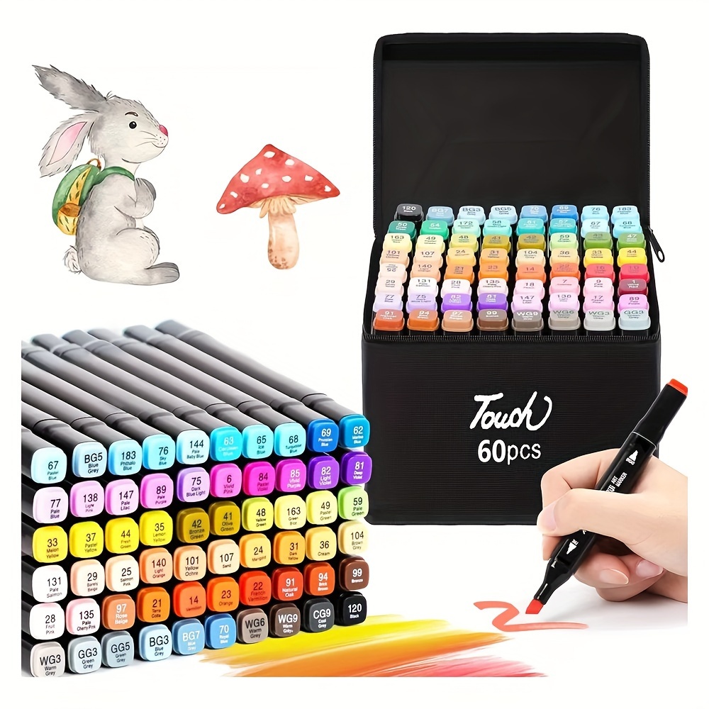 Marker Set Double headed Art Hard headed Marker - Temu United Kingdom