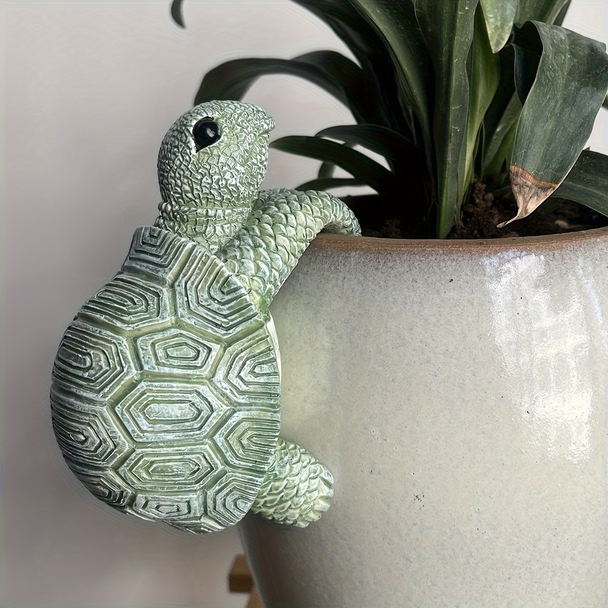 3d Turtle Statue Flower Pot Decor Simulation Animal Turtle - Temu ...