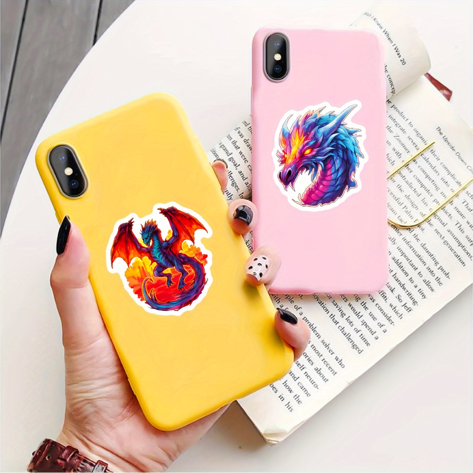 fire wing dragon graffiti stickers cars walls laptops truck - Temu