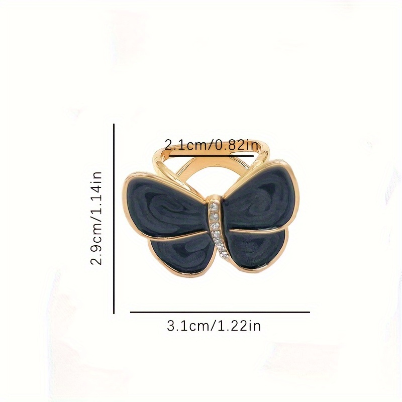 Elegant Butterfly Shaped Scarf Buckle Zinc Alloy Scarf - Temu United ...