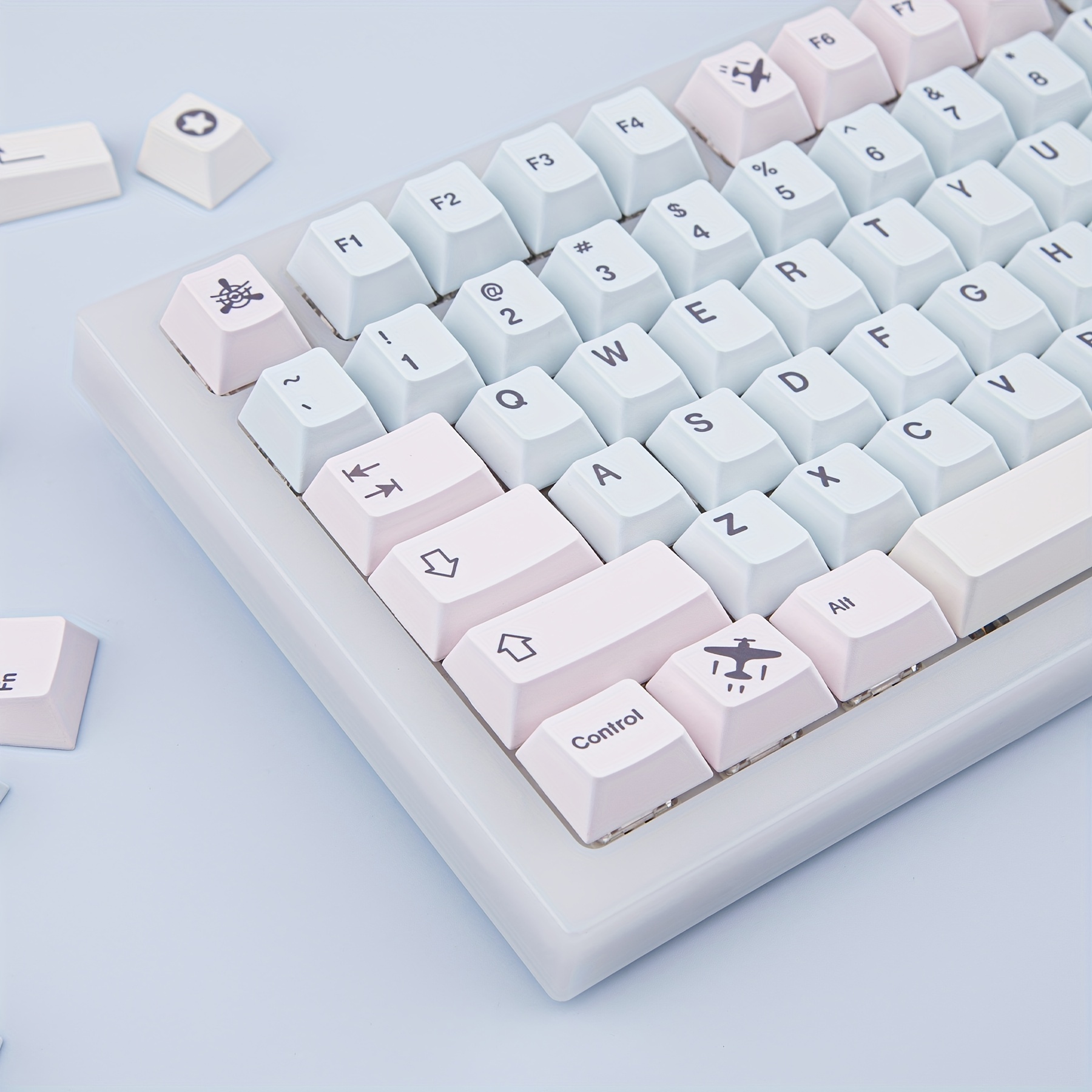 Pbt Cherry Design 141 Keys Keycaps Set Dye Sublimation - Temu