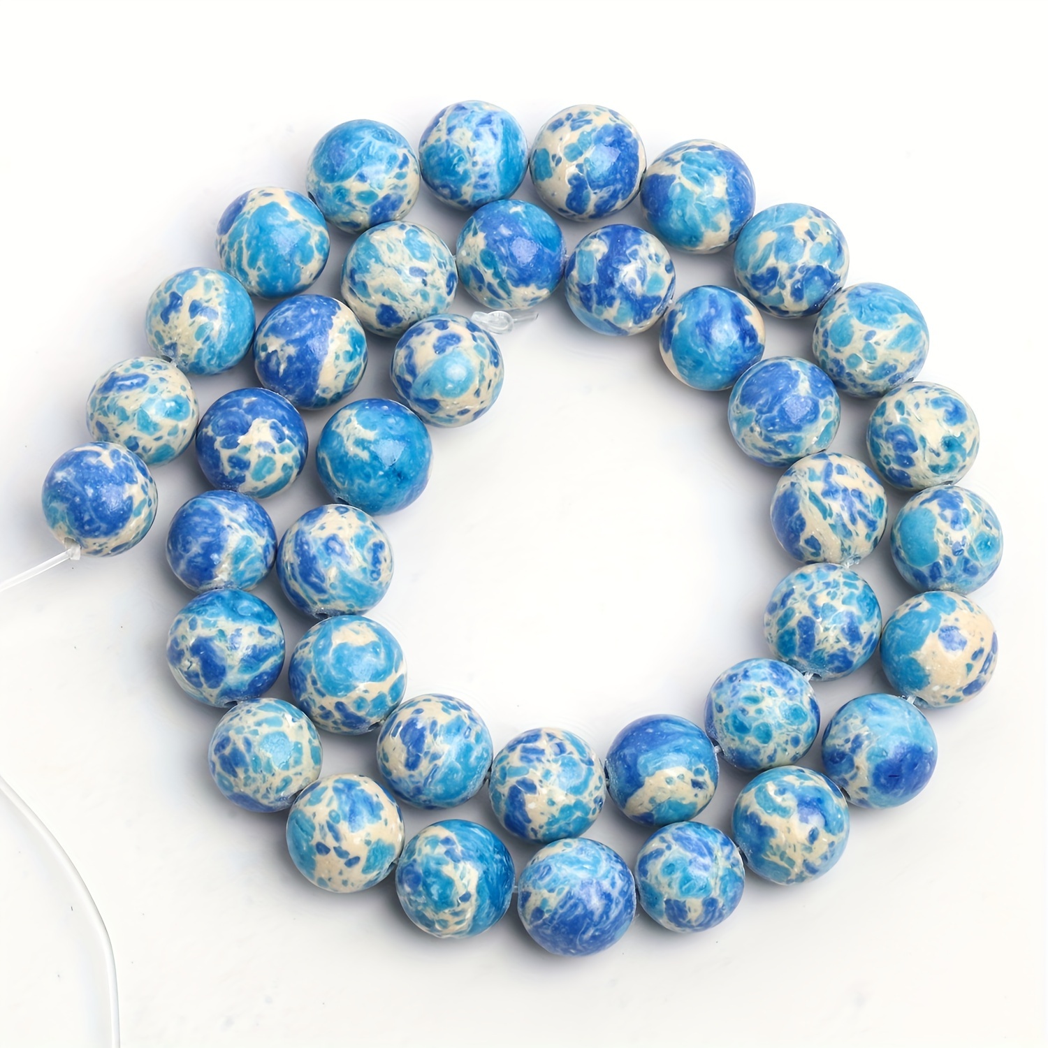 1 Strand Synthetic Sediment Imperial Jaspers Loose Spacer - Temu Canada