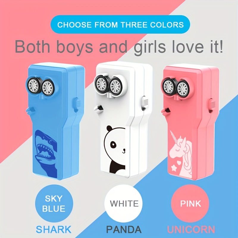 유니콘 핑크 지퍼 문자열 로프 프로펠러 장난감 로프 런처 프로펠러 Abs 소재 밝은 색상 간단한 조작 전기 고양이 장난감