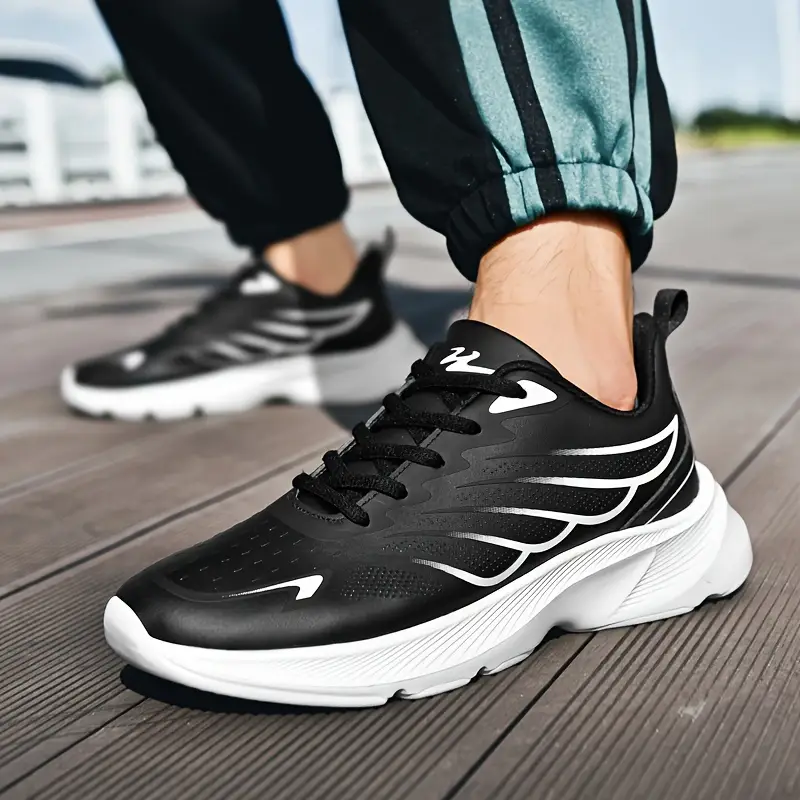 Mens Trendy Soft Sole Running Shoes Comfy Non Slip Lace Temu Australia