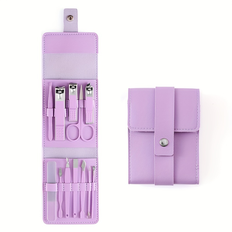 Professional Manicure Portable Set Stainless Steel Nail Care Tools Kit ...