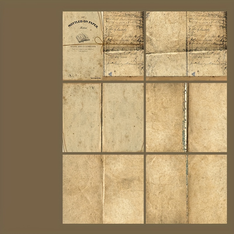 Mottled Book Pages Material Paper Junk Journal Planner Craft - Temu ...