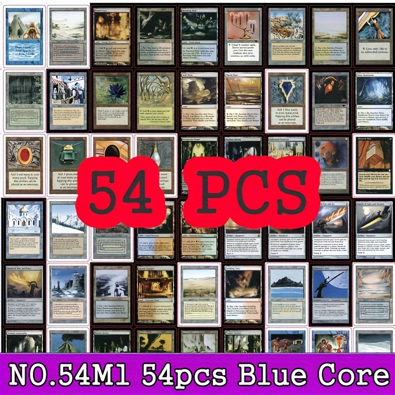 54pcs Blue Core , Dual Land Fetch Land Shock Lands Mtg Proxy Cards ...