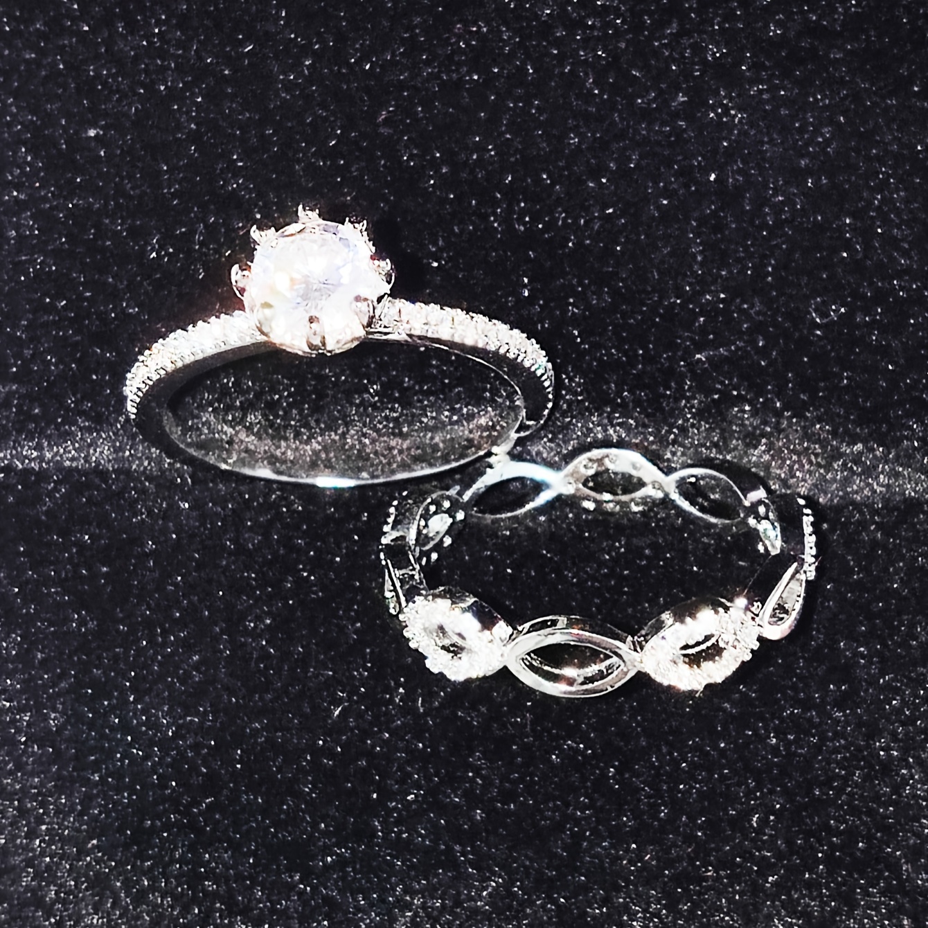 Stylish Promise Rings Inlaid Shining Zirconia Symbol Beauty - Temu ...