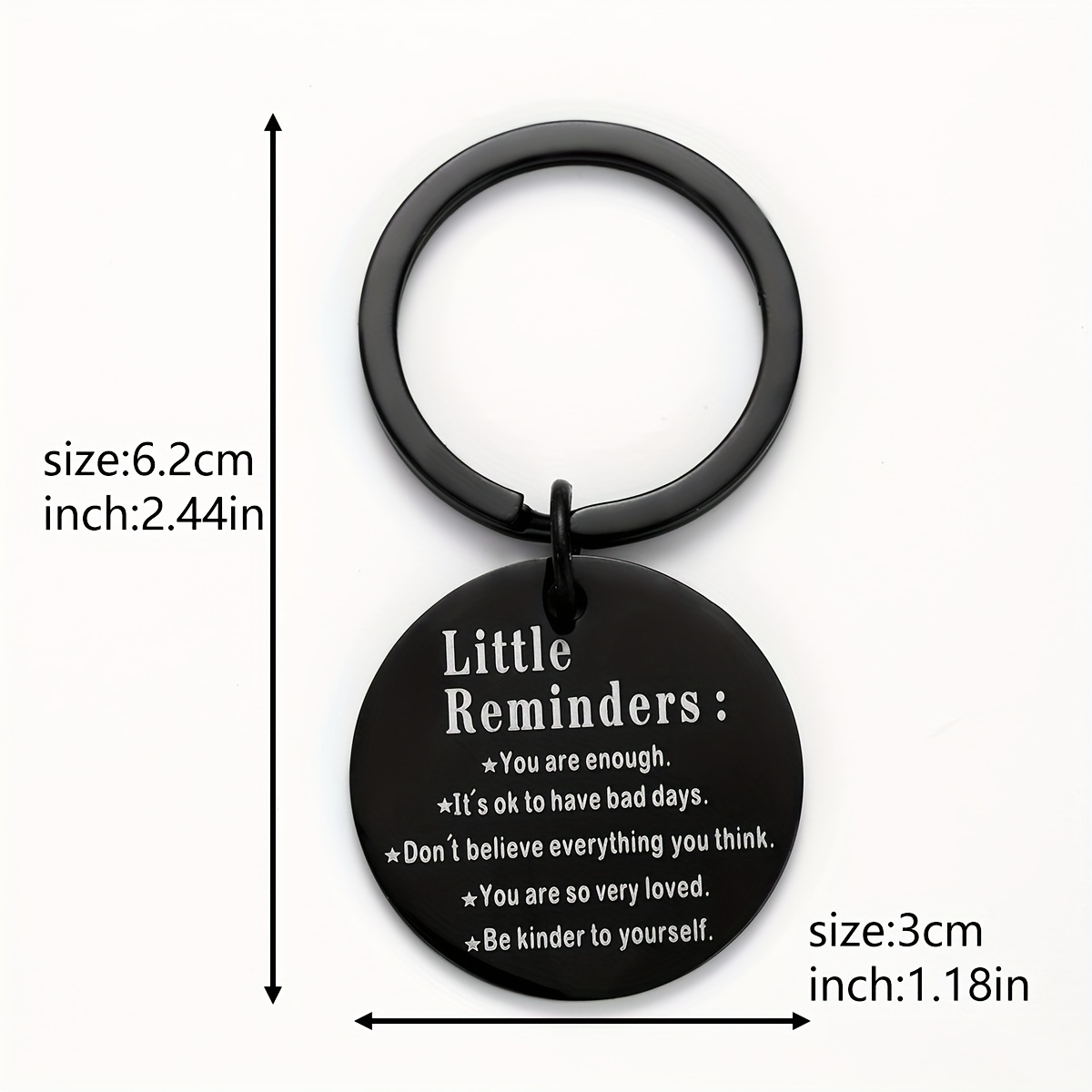 Friendship Appreciation Keychain Little Reminders Stainless - Temu ...