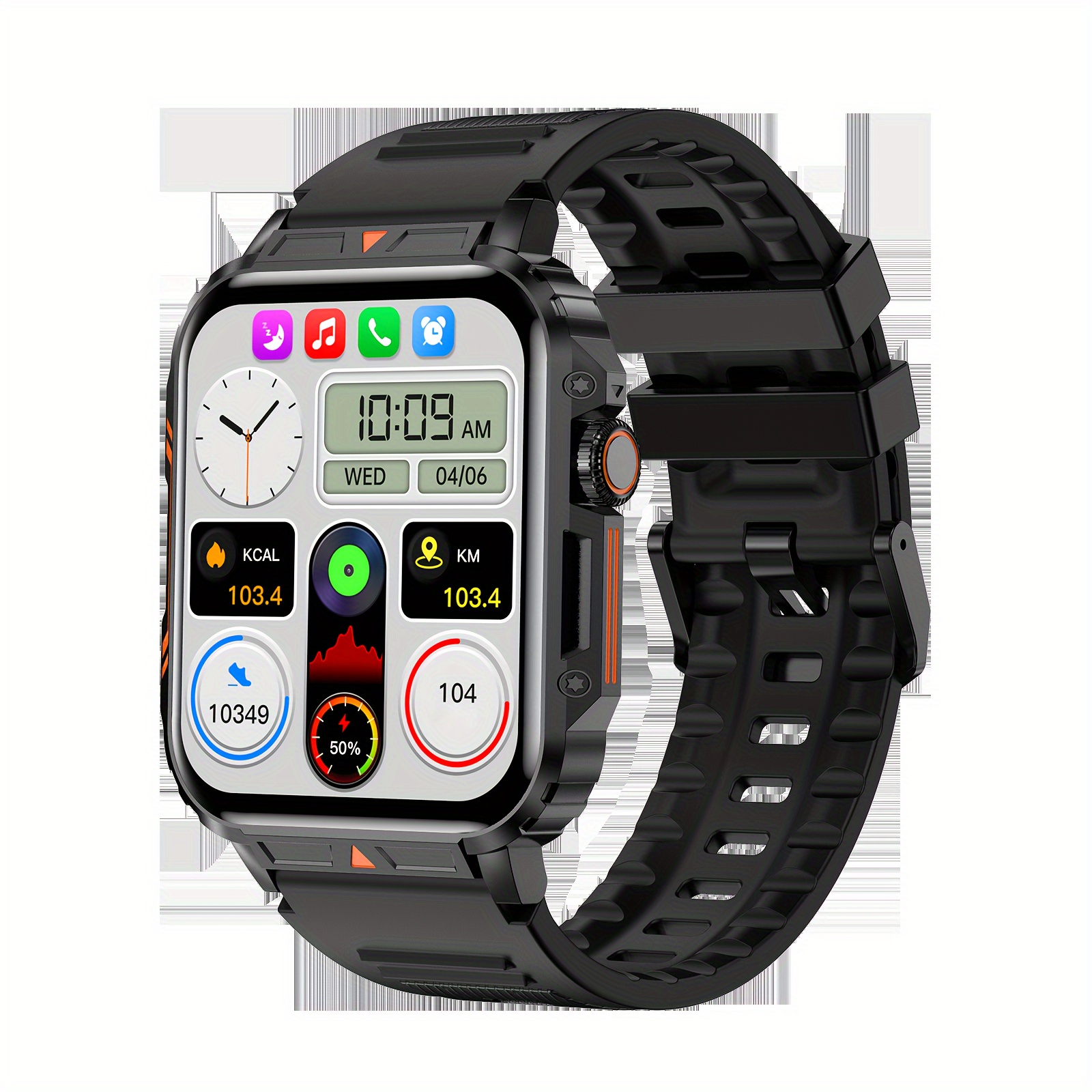Mens Smart Watch Wireless Call And Answer Weather Forecast Drink Water ...