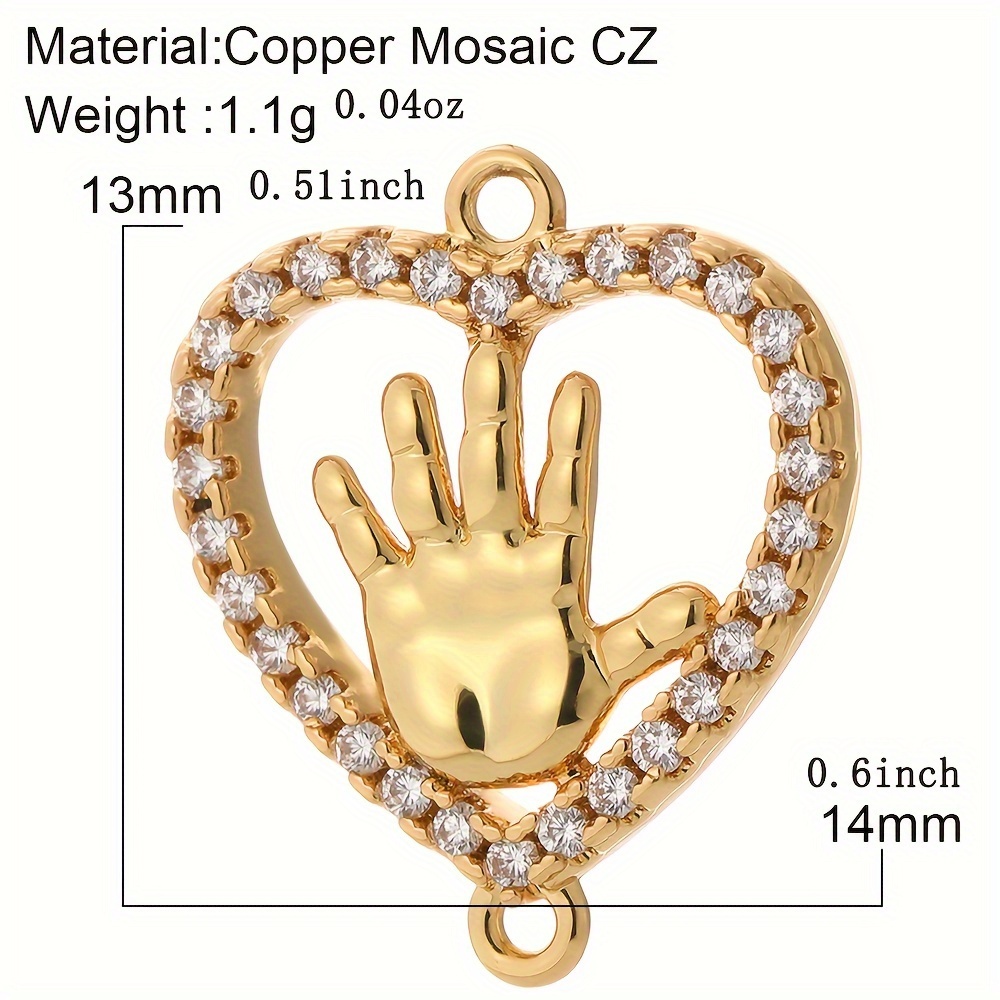 Love Heart Pendant Charms Letter Pendant Connector Animals - Temu ...