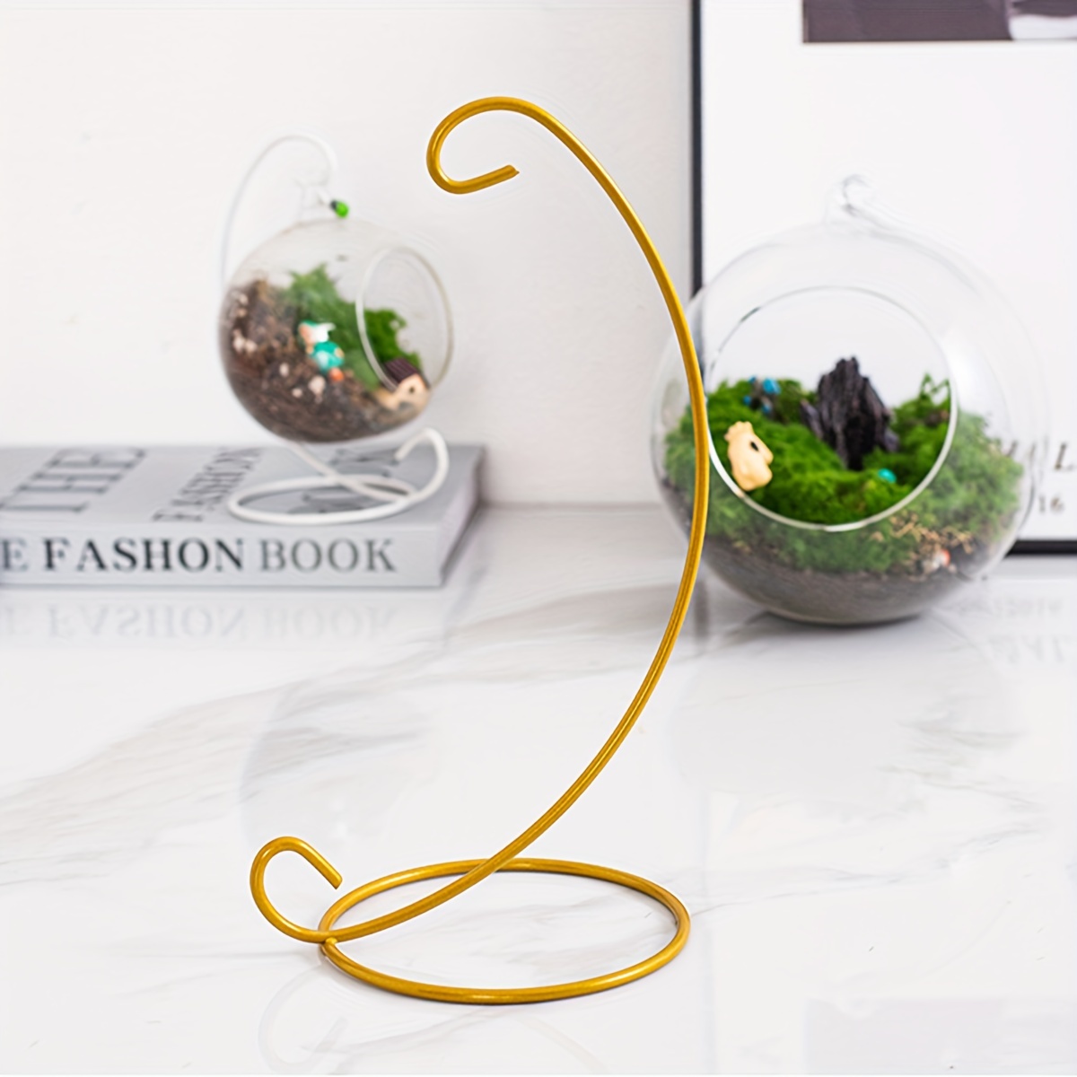 Hanging Bracket Half round Iron Art Micro Landscape Plant - Temu Australia