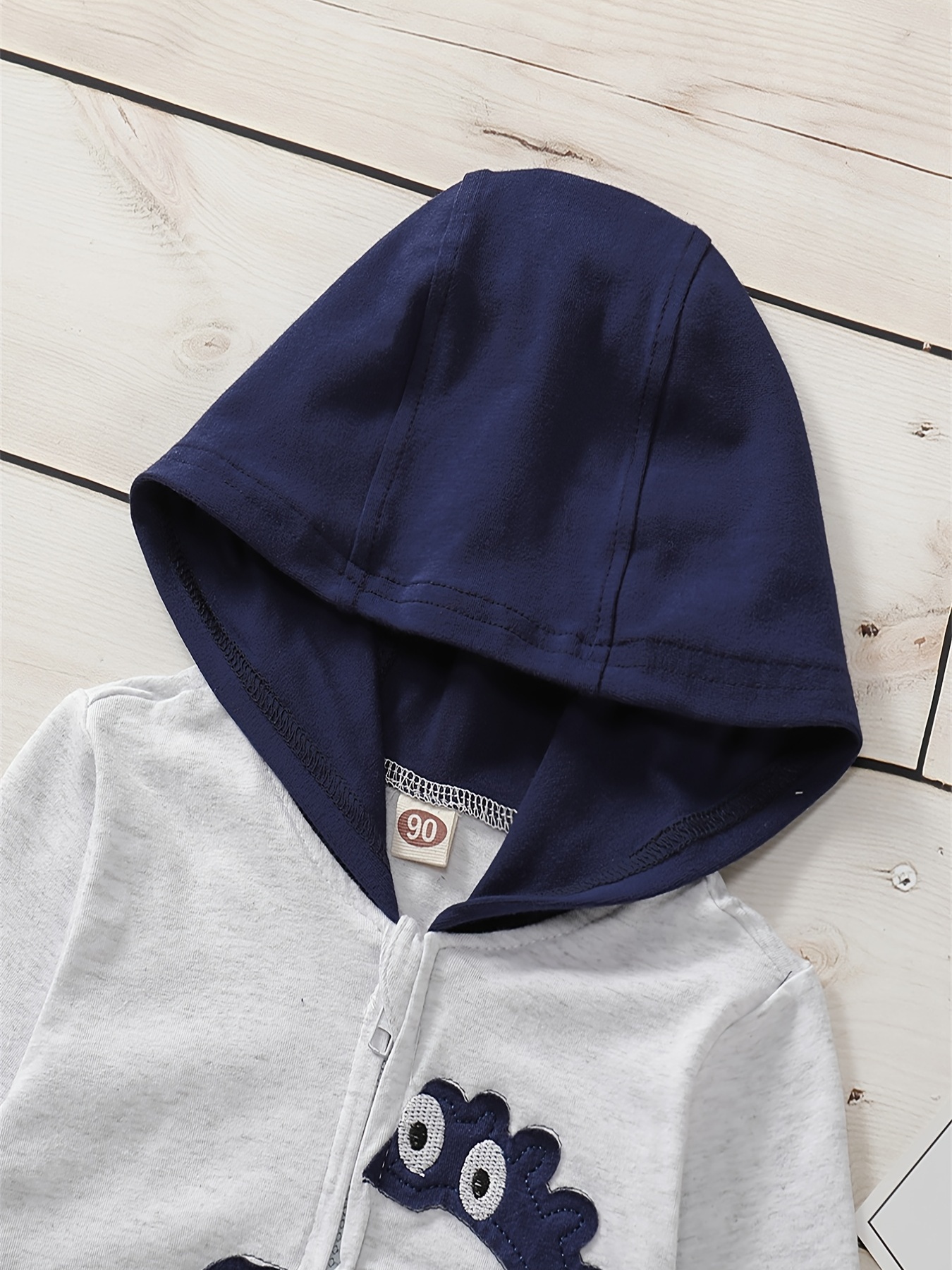 Boys Zip Up Casual Hoodie Dinosaur Patch Design Hooded Sweatshirt Kids Clothes | Find Great ...