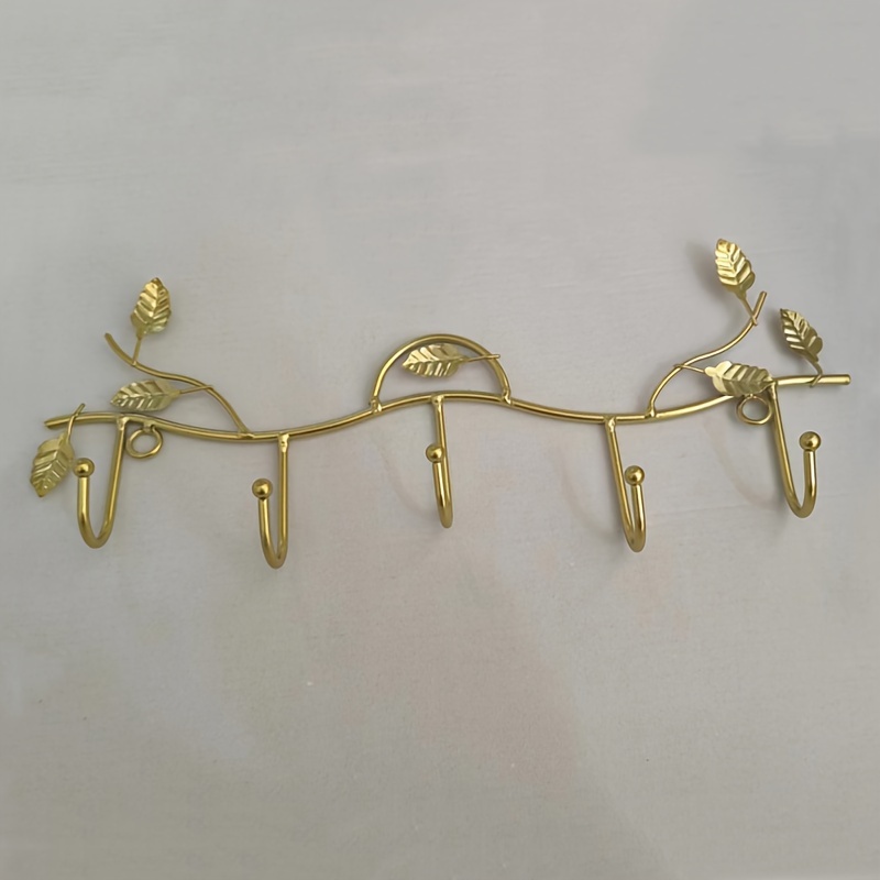 Leaf Design Wall Rack Hook Metal Wall Mounted Hanging - Temu United Kingdom