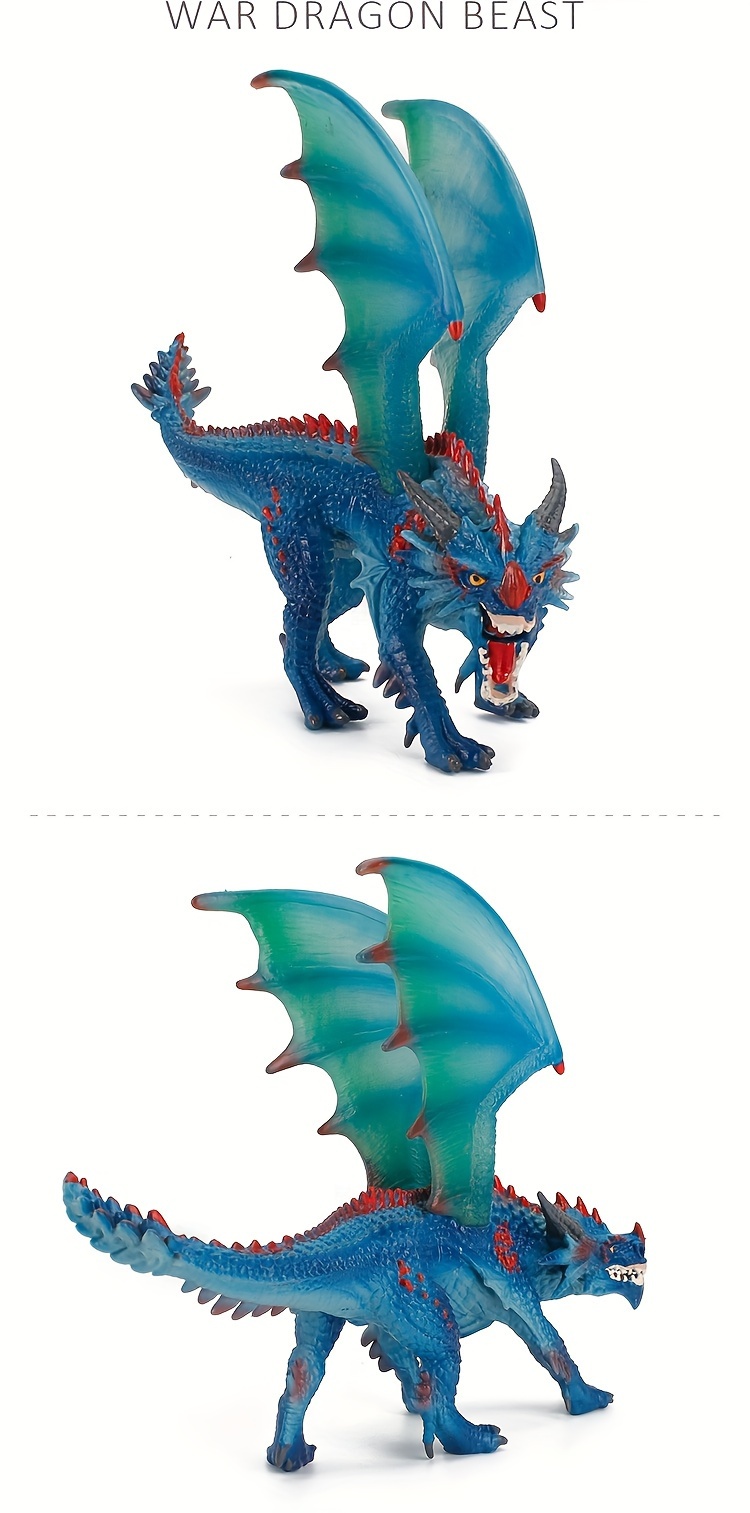 Simulation Monster Demon Flying Dragon Model Toy Fire Rock - Temu