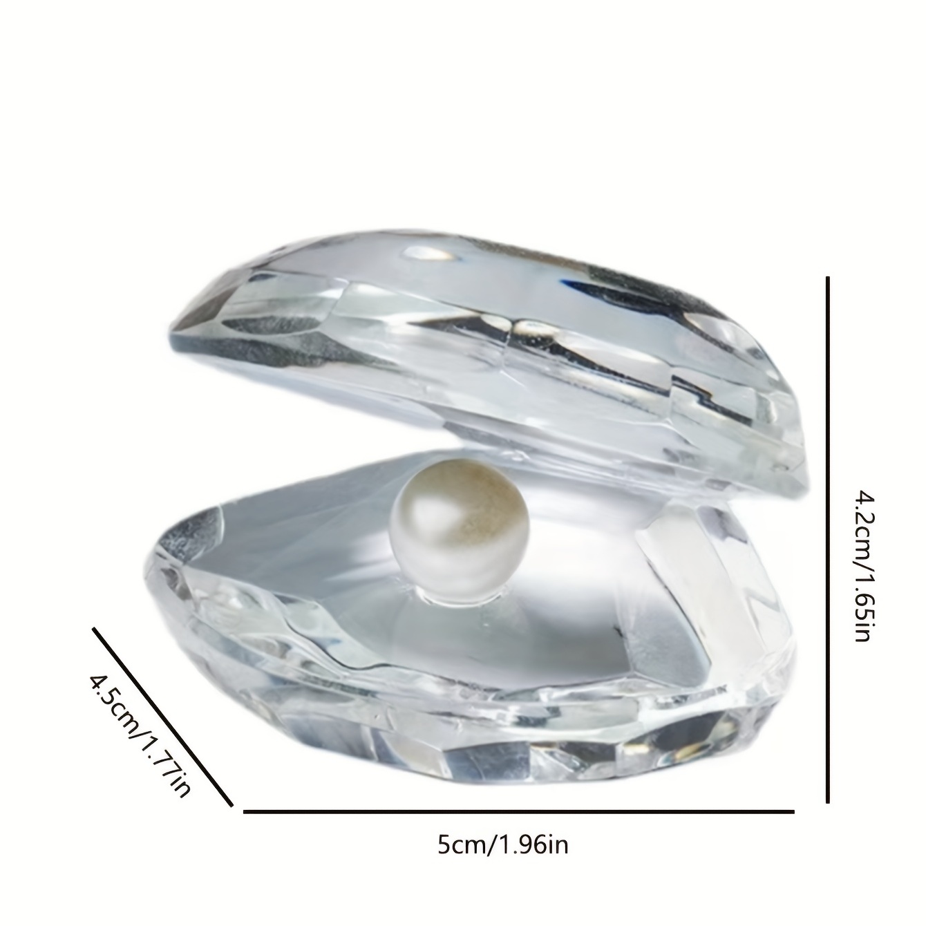 crystal glass figurines reflective sea shell an artificial - Temu