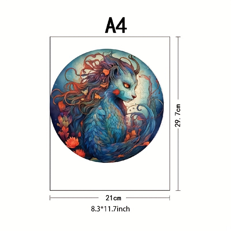 Wooden Puzzle Adults Wooden Puzzle Unique Irregular Animal - Temu New ...