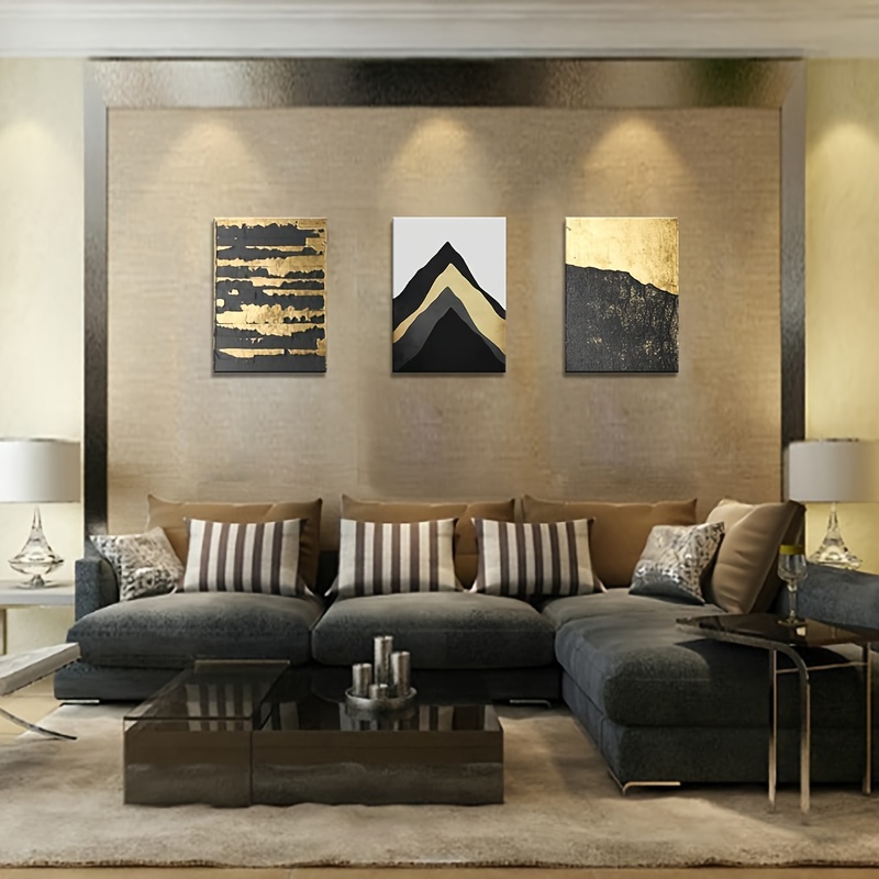 Abstract Canvas Print Posters Black - Temu Australia