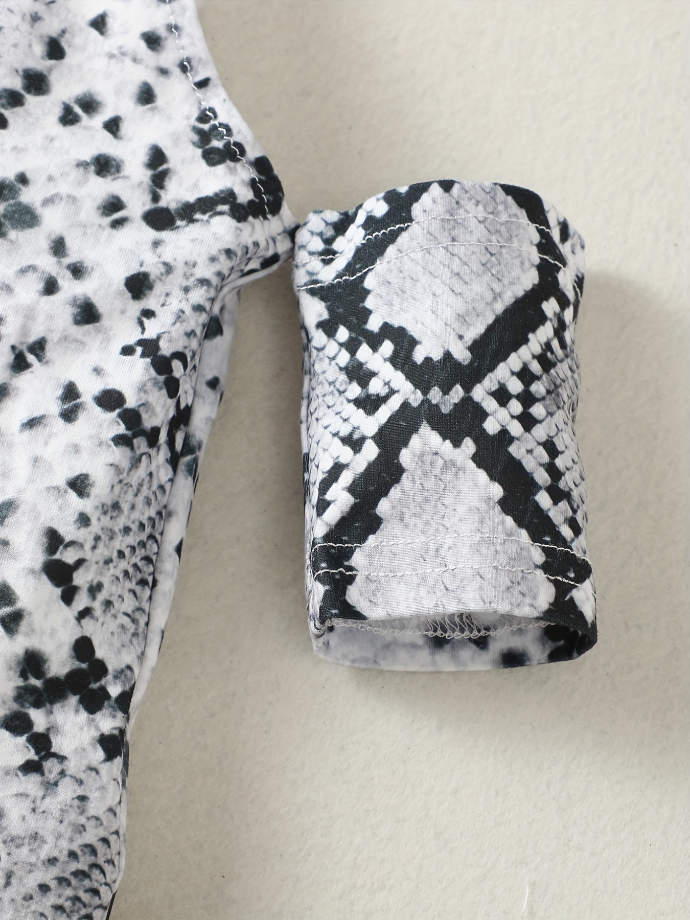 2pcs Toddler Girls Snakeskin Cold Shoulder T Shirt Tops Mesh Tutu Skirt ...