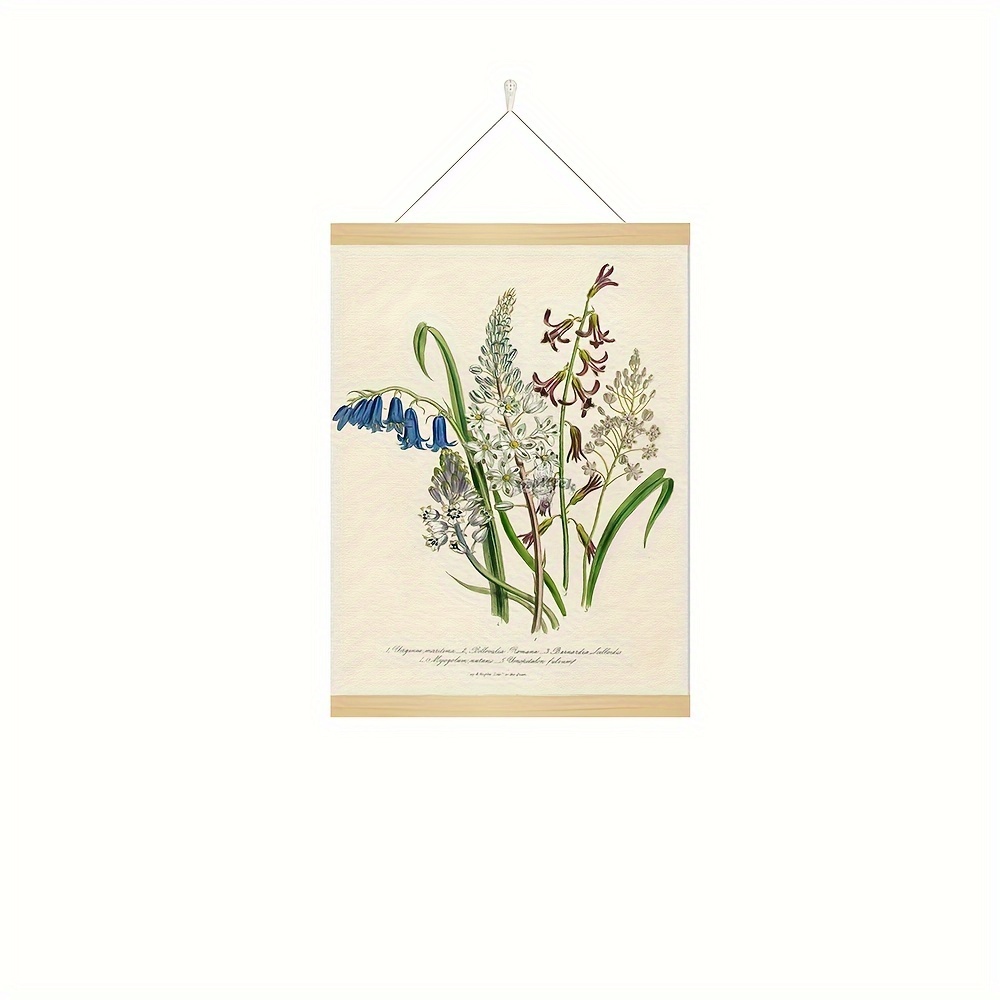 Hanging Wall Vintage Wildflowers Poster Rustic Room - Temu Australia