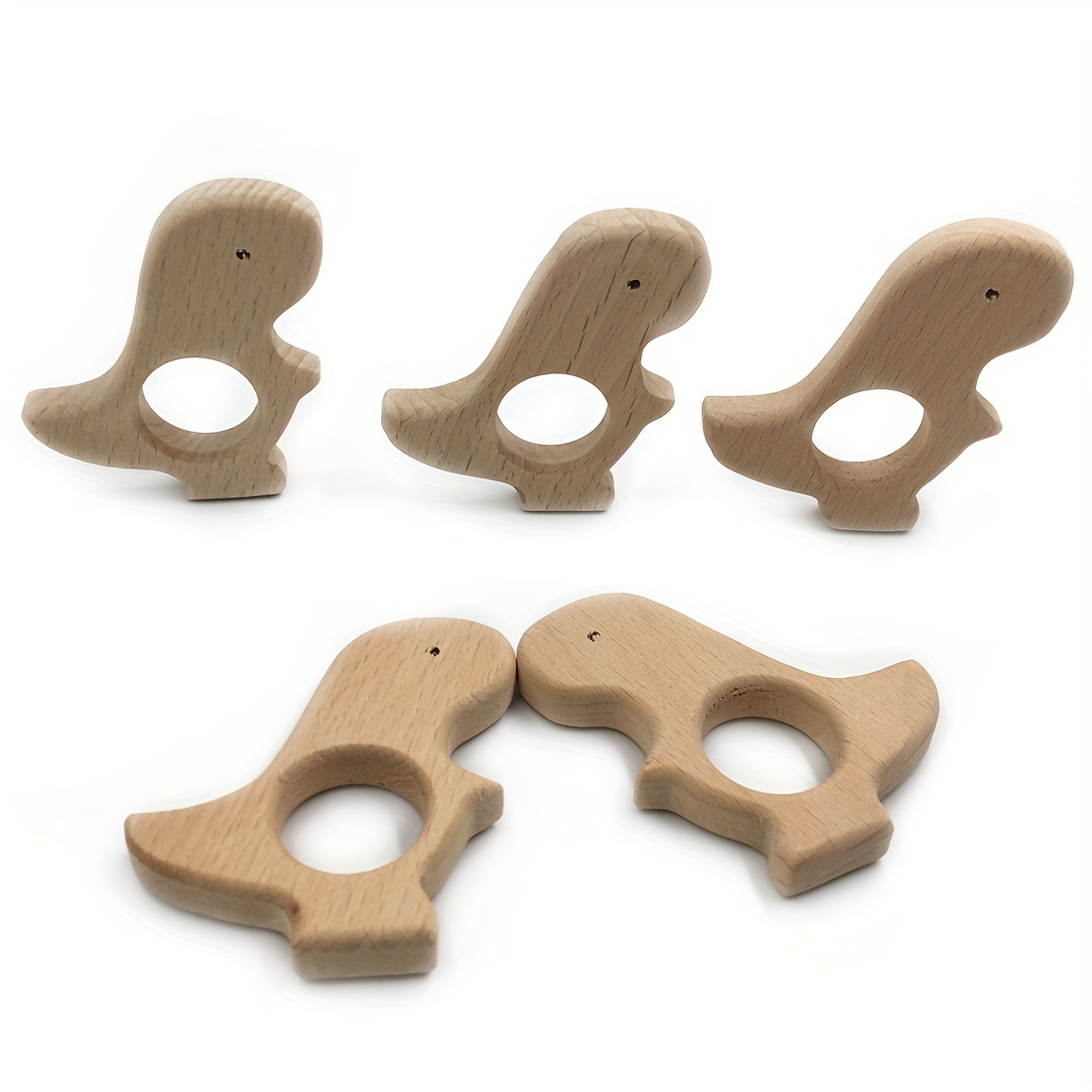 Food Grade Beech Wooden Dinosaur Teethers Bpa Free Teething - Temu Canada