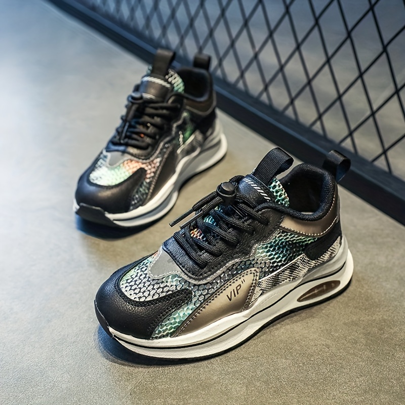 Non-slip Color Block Sneakers For Kids - Perfect For Outdoor Running ...