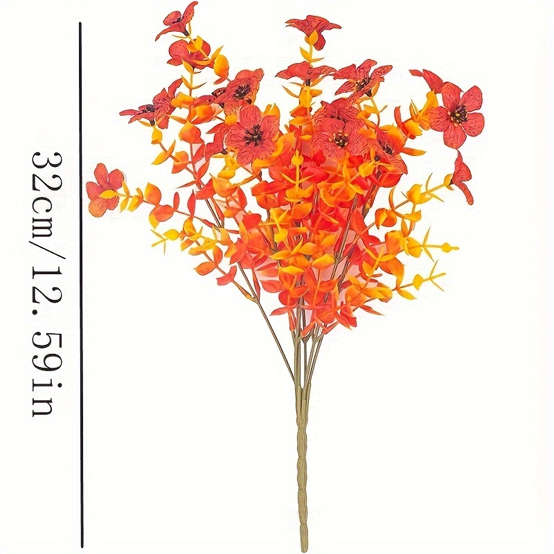 1 4pcs Artificial Plastic Flowers Artificial Cherry Branches Flowers ...