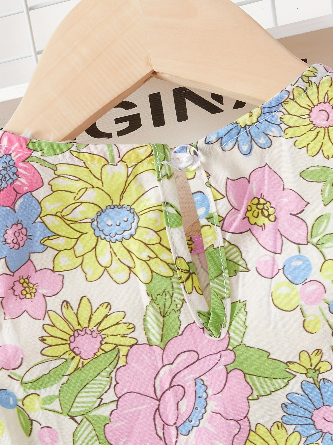 Girls' Spring Floral Flutter Sleeve Casual Dress Party - Temu