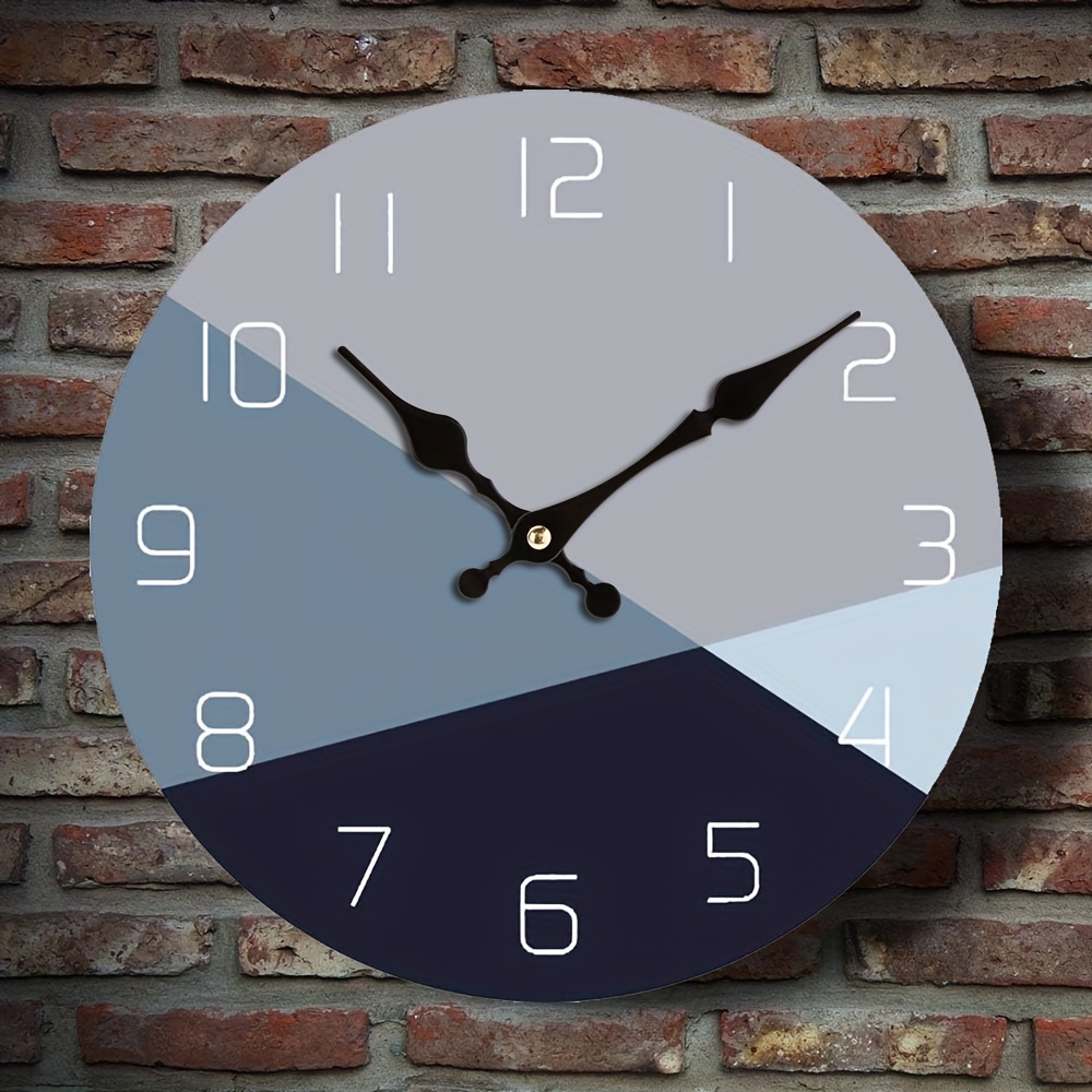 Decorative Silent No Ticking Wall Clock Modern Minimalist - Temu