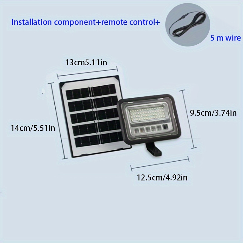 Led Solar Wall Light Waterproof Remote Control Function - Temu Australia