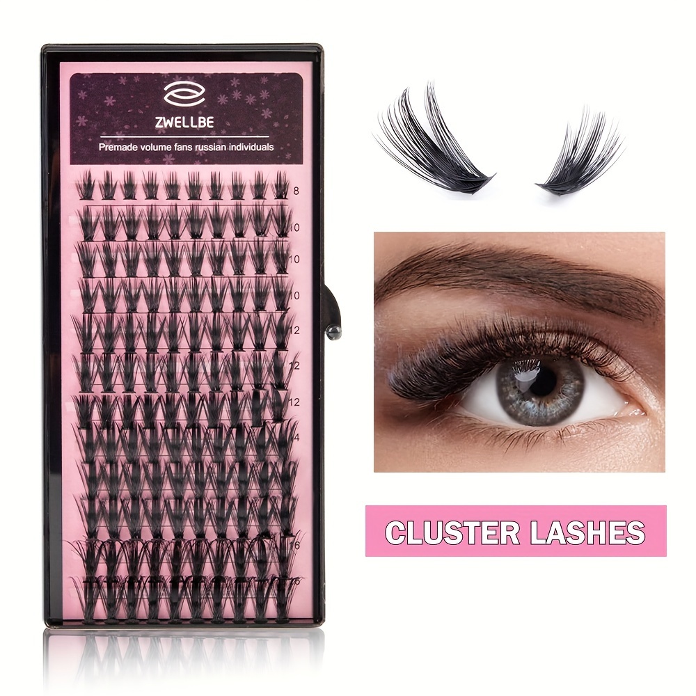 Eyelash Cluster D Curling Diy Eyelash Extension 72 Clusters - Temu ...