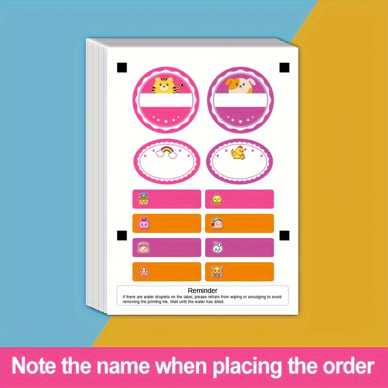 Custom Name Labels School Supply Management Specially - Temu United Kingdom