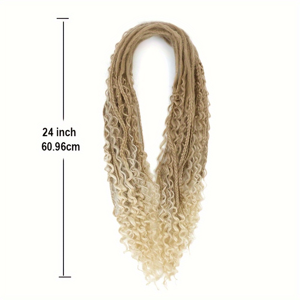 10 Bohemian Style Double ended Braids Hair Extensions - Temu