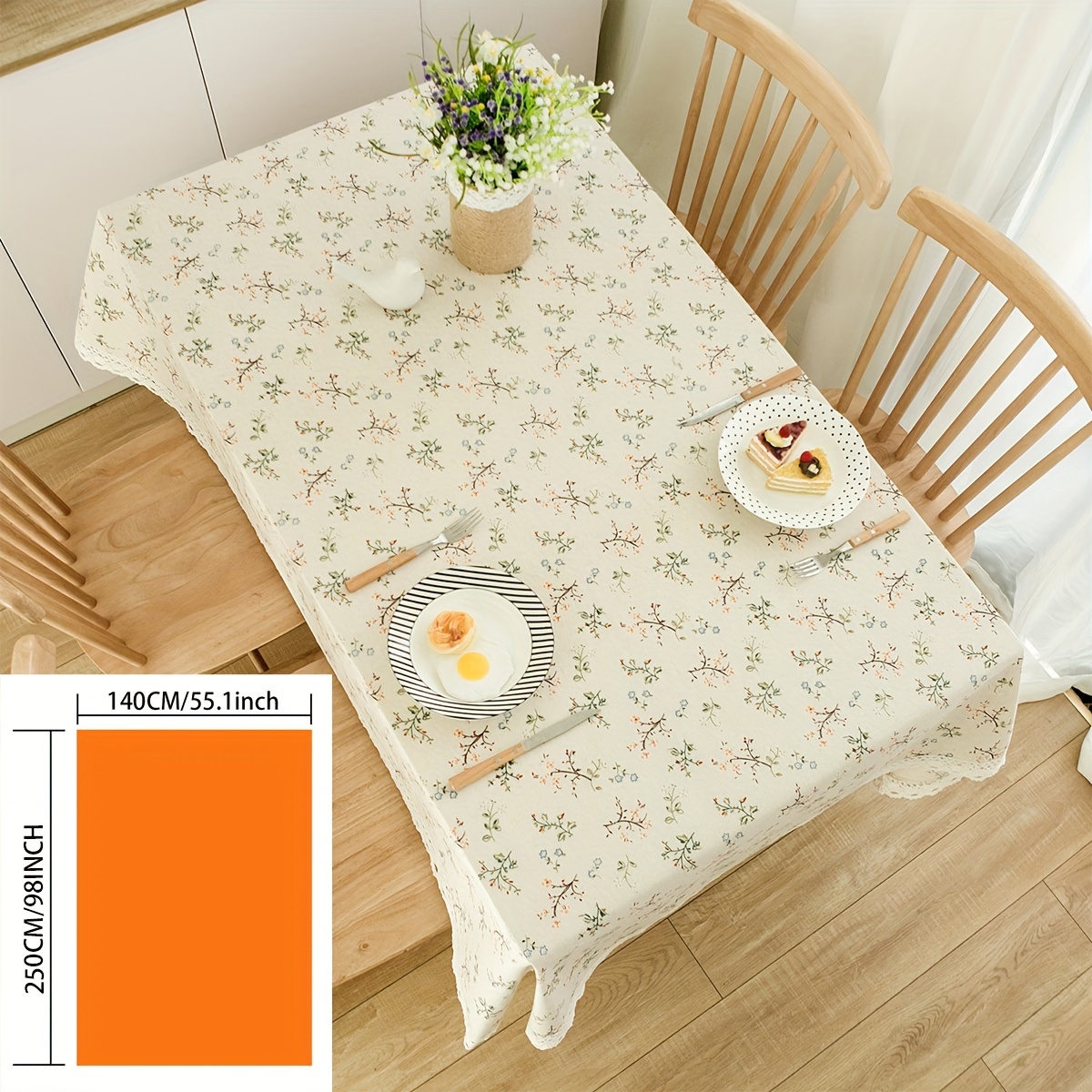 Viscose Table Cloth Waterproof Oil proof Tablecover Silk - Temu Canada